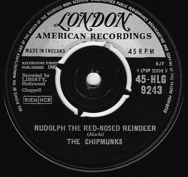 ・アーティスト Chipmunks ・タイトル Rudolph The Red-Nosed Reindeer ・レーベル・型番 London Records 45HLG9243 ・フォーマット 7インチレコード ・コンディション(盤) 良い...
