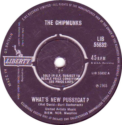 ・アーティスト Chipmunks ・タイトル What's New Pussycat? ・レーベル・型番 Liberty LIB55832 ・フォーマット 7インチレコード ・コンディション(盤) 良い (VG+) ・コンディション(ジャ...