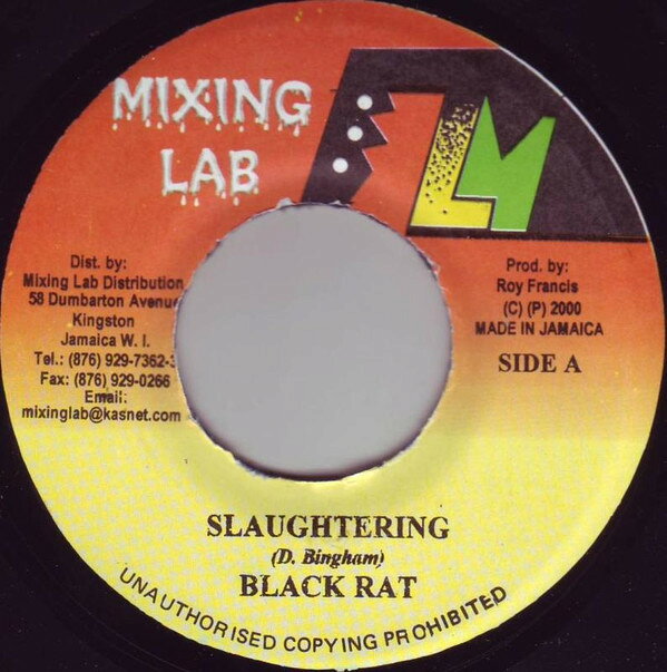 ・アーティスト Black Rat ・タイトル Slaughtering ・レーベル・型番 Mixing Lab none ・フォーマット 7インチレコード ・コンディション(盤) 良い (VG+) ・コンディション(ジャケット) プレイン...