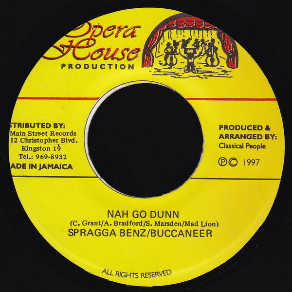 ・アーティスト Spragga Benz / Buccaneer ・タイトル Nah Go Dunn ・レーベル・型番 Opera House NONE ・フォーマット 7インチレコード ・コンディション(盤) 良い (VG+) ・コンディ...