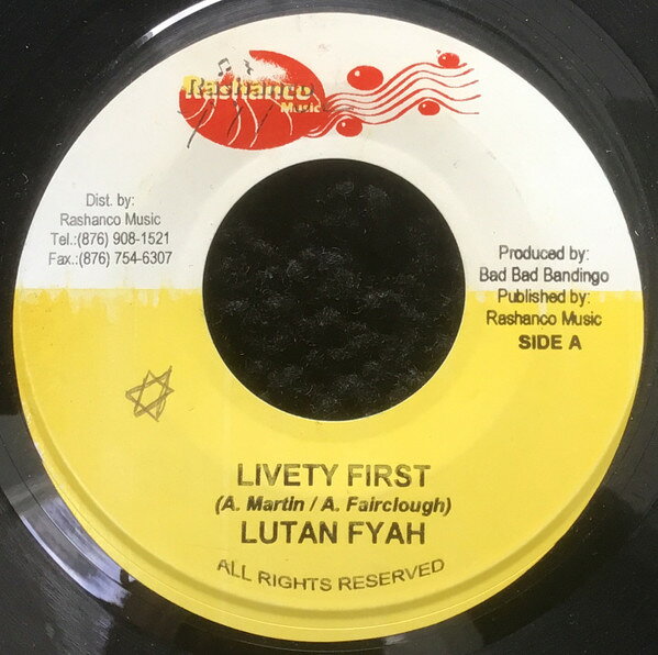 ・アーティスト Lutan Fyah ・タイトル Livety First ・レーベル・型番 Rashanco Music NONE ・フォーマット 7インチレコード ・コンディション(盤) 良い (VG+) ・コンディション(ジャケット)...