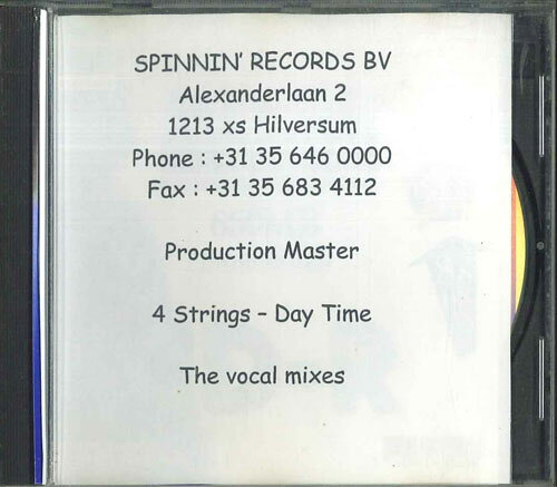 ・アーティスト 4 Strings ・タイトル Day Time ・レーベル・型番 SPINNIN' RECORDS BV STRINGS1 ・フォーマット CD ・コンディション(盤) 非常に良い(EX) ・コンディション(ジャケット) ...