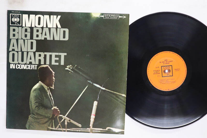 ・アーティスト Thelonious Monk ・タイトル Big Band And Quartet In Concert ・レーベル・型番 COLUMBIA YS427C ・フォーマット LPレコード ・コンディション(盤) 良い (VG...