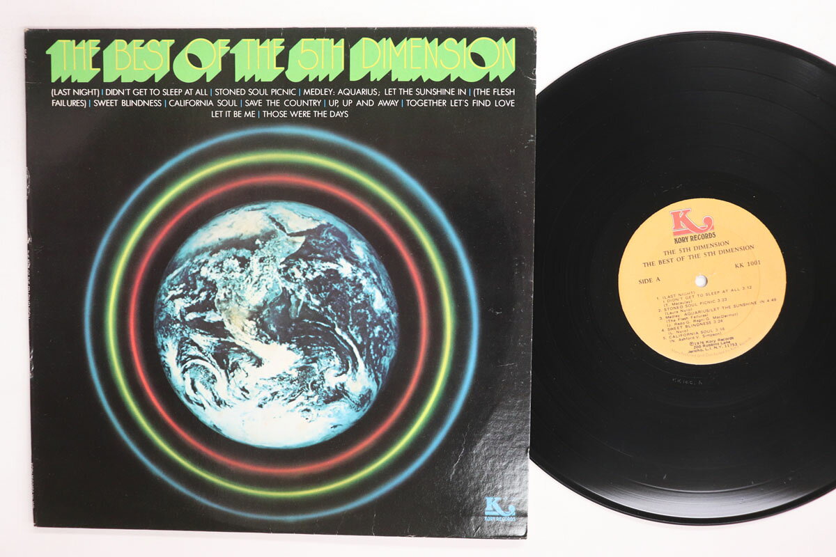 ・アーティスト 5th Dimension ・タイトル Best Of The 5th Dimension ・レーベル・型番 KORY KK1001 ・フォーマット LPレコード ・コンディション(盤) 良い (VG+) ・コンディション(...