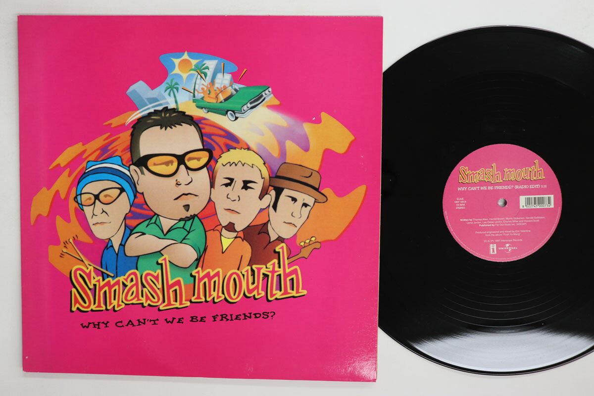 ・アーティスト Smash Mouth ・タイトル Why Can't We Be Friends? ・レーベル・型番 UNIVERSAL UNV9804 ・フォーマット 12インチレコード ・コンディション(盤) 可 (VG) ・コンディ...