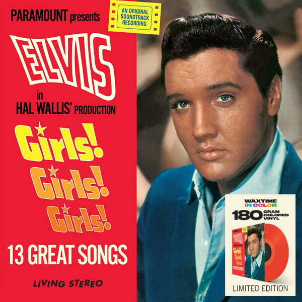 ・アーティスト Elvis Presley ・タイトル Girls! Girls! Girls! ・レーベル・型番 WAXTIME IN COLOR 950714 ・フォーマット LPレコード ・コンディション(盤) 新品 (M) ・コンデ...