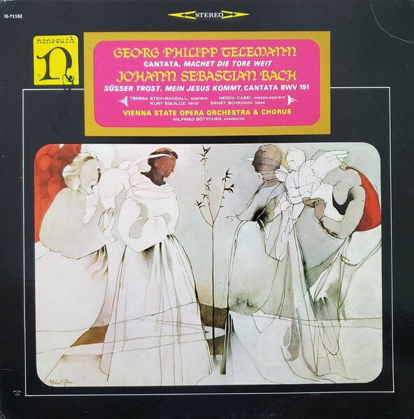 ・アーティスト Georg Philipp Telemann, Johann Sebastian Bach ・タイトル Cantatas ・レーベル・型番 Nonesuch H71182 ・フォーマット LPレコード ・コンディション(盤)...