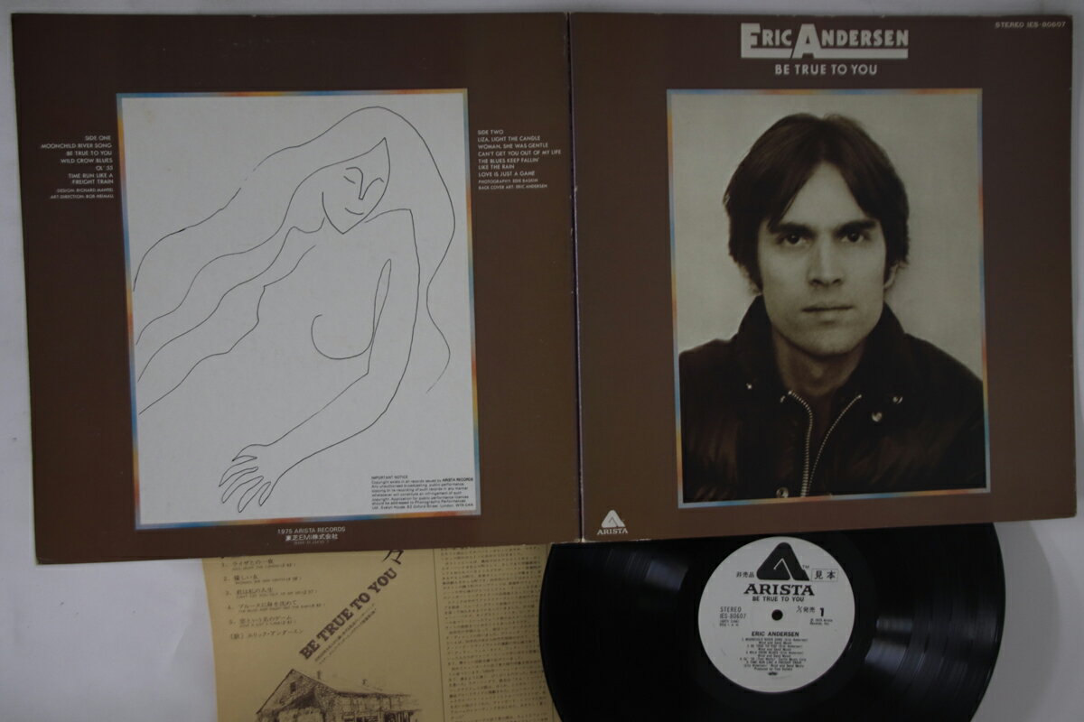 ・アーティスト Eric Andersen ・タイトル Be True To You ・レーベル・型番 ARISTA IES80607PROMO ・フォーマット LPレコード ・コンディション(盤) 非常に良い(EX) ・コンディション(ジ...