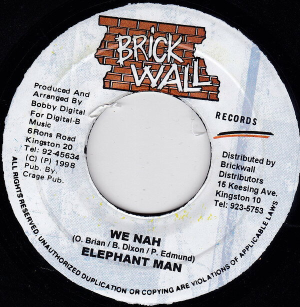 ・アーティスト Elephant Man ・タイトル We Nah ・レーベル・型番 Brickwall Records NONE ・フォーマット 7インチレコード ・コンディション(盤) 良い (VG+) ・コンディション(ジャケット) ...