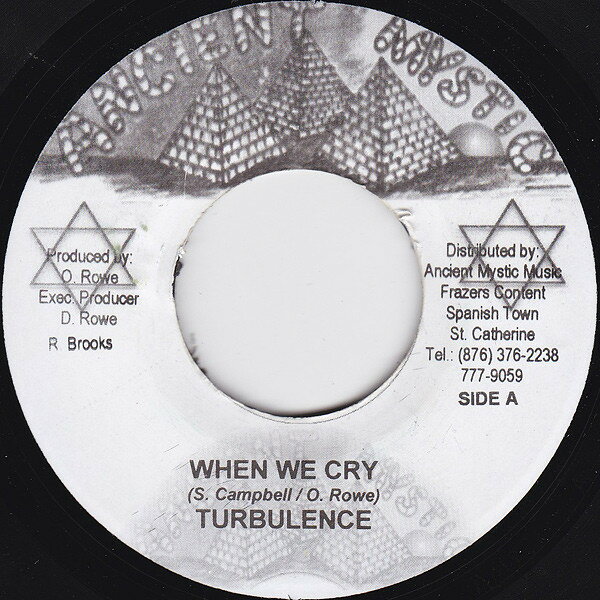 ・アーティスト Turbulence ・タイトル When We Cry ・レーベル・型番 Ancient Mystic NONE ・フォーマット 7インチレコード ・コンディション(盤) 良い (VG+) ・コンディション(ジャケット) ...