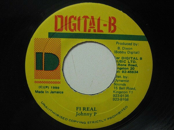 ・アーティスト Johnny P ・タイトル Fi Real ・レーベル・型番 Digital-B NONE ・フォーマット 7インチレコード ・コンディション(盤) 良い (VG+) ・コンディション(ジャケット) ・コンディション(帯)...