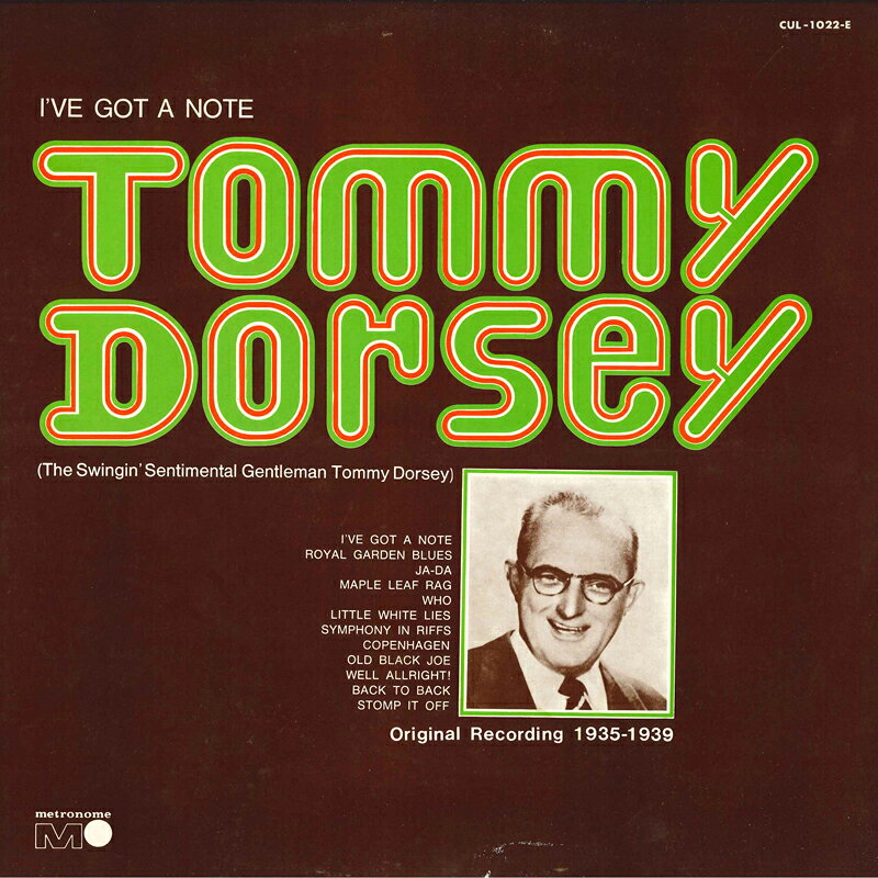・アーティスト Tommy Dorsey ・タイトル Swingin' Sentimental GENTLEMAN ・レーベル・型番 METRONOME CUL1022E ・フォーマット LPレコード ・コンディション(盤) 良い (VG+...
