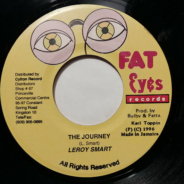 ・アーティスト Leroy Smart ・タイトル The Journey ・レーベル・型番 Fat Eyes Records NONE ・フォーマット 7インチレコード ・コンディション(盤) 良い (VG+) ・コンディション(ジャケッ...