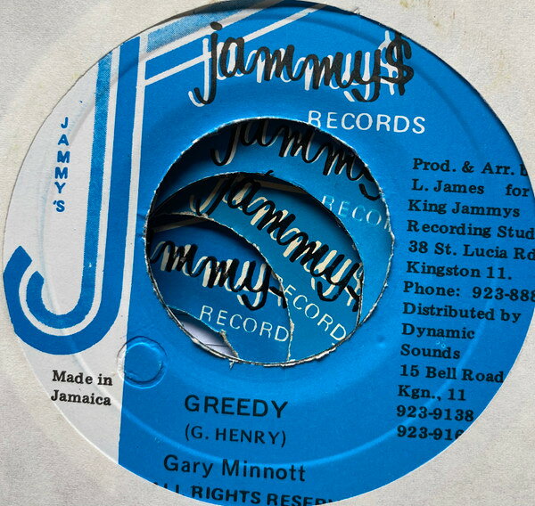 ・アーティスト Gary Minott ・タイトル Greedy ・レーベル・型番 Jammy's Records NONE ・フォーマット 7インチレコード ・コンディション(盤) 良い (VG+) ・コンディション(ジャケット) ・コン...