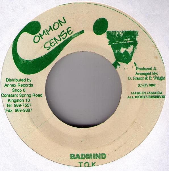 ・アーティスト T.O.K. ・タイトル Badmind ・レーベル・型番 Common Sense (2) NONE ・フォーマット 7インチレコード ・コンディション(盤) 良い (VG+) ・コンディション(ジャケット) ・コンディシ...