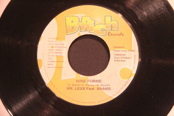 ・アーティスト Mr. Lexx Feat Shams ・タイトル Wine For Me ・レーベル・型番 B-Rich Records NONE ・フォーマット 7インチレコード ・コンディション(盤) 良い (VG+) ・コンディショ...