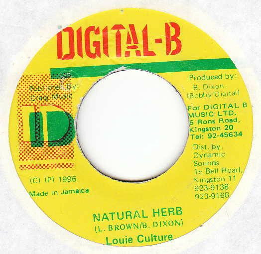 ・アーティスト Louie Culture ・タイトル Natural Herb ・レーベル・型番 Digital-B NONE ・フォーマット 7インチレコード ・コンディション(盤) 良い (VG+) ・コンディション(ジャケット) ・...