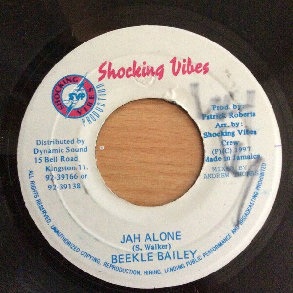・アーティスト Beetle Bailey ・タイトル Jah Alone ・レーベル・型番 Shocking Vibes NONE ・フォーマット 7インチレコード ・コンディション(盤) 良い (VG+) ・コンディション(ジャケット)...