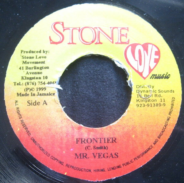 ・アーティスト Mr. Vegas ・タイトル Frontier ・レーベル・型番 Stone Love Music none ・フォーマット 7インチレコード ・コンディション(盤) 良い (VG+) ・コンディション(ジャケット) プレ...