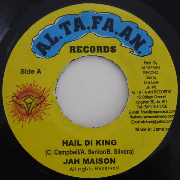 ・アーティスト Jah Mason ・タイトル Hail Di King ・レーベル・型番 Al.Ta.Fa.An. NONE ・フォーマット 7インチレコード ・コンディション(盤) 良い (VG+) ・コンディション(ジャケット) ・コ...