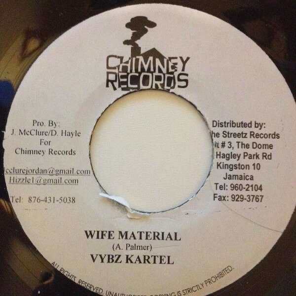 ・アーティスト Vybz Kartel / Chico ・タイトル Wife Material / You Don't Scare We ・レーベル・型番 Chimney Records NONE ・フォーマット 7インチレコード ・コンデ...