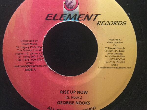 ・アーティスト George Nooks ・タイトル Rise Up Now ・レーベル・型番 5th Element Records NONE ・フォーマット 7インチレコード ・コンディション(盤) 良い (VG+) ・コンディション(...