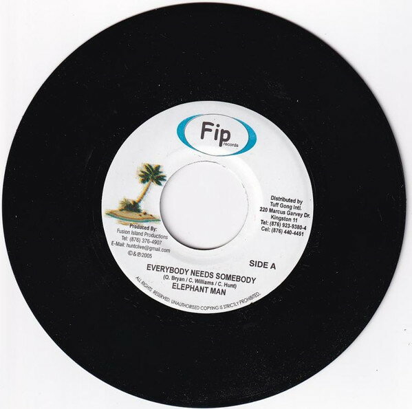・アーティスト Elephant Man / School Boy ・タイトル Everybody Needs Somebody / No Child Abuse ・レーベル・型番 FIP Records NONE ・フォーマット 7インチ...