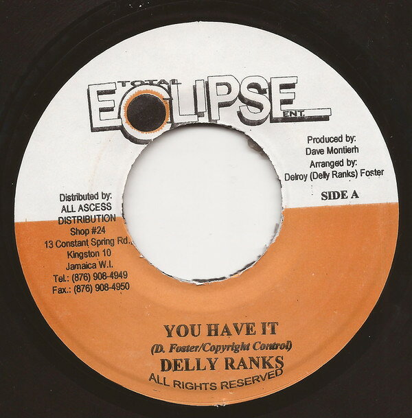 ・アーティスト Delly Ranks / Devonte ・タイトル You have it / For You ・レーベル・型番 Total Eclipse Ent. NONE ・フォーマット 7インチレコード ・コンディション(盤) ...