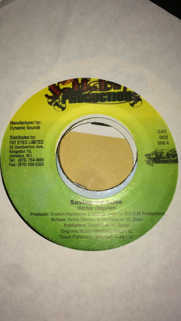 ・アーティスト Richie Stephens ・タイトル Saving My Love ・レーベル・型番 S.H.E.M Productions NONE ・フォーマット 7インチレコード ・コンディション(盤) 良い (VG+) ・コン...