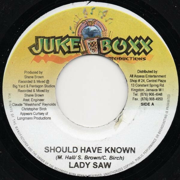 ・アーティスト Lady Saw ・タイトル Should Have Known ・レーベル・型番 Juke Boxx Productions NONE ・フォーマット 7インチレコード ・コンディション(盤) 良い (VG+) ・コンディ...