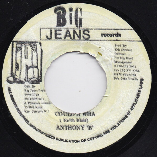 ・アーティスト Anthony B ・タイトル Could A Wha ・レーベル・型番 Big Jeans Records none ・フォーマット 7インチレコード ・コンディション(盤) 良い (VG+) ・コンディション(ジャケット...