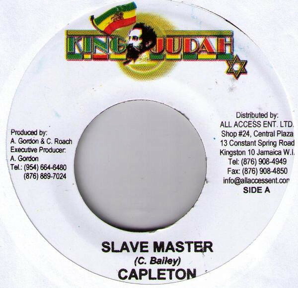 ・アーティスト Capleton ・タイトル Slave Master ・レーベル・型番 King Judah NONE ・フォーマット 7インチレコード ・コンディション(盤) 良い (VG+) ・コンディション(ジャケット) ・コンディ...