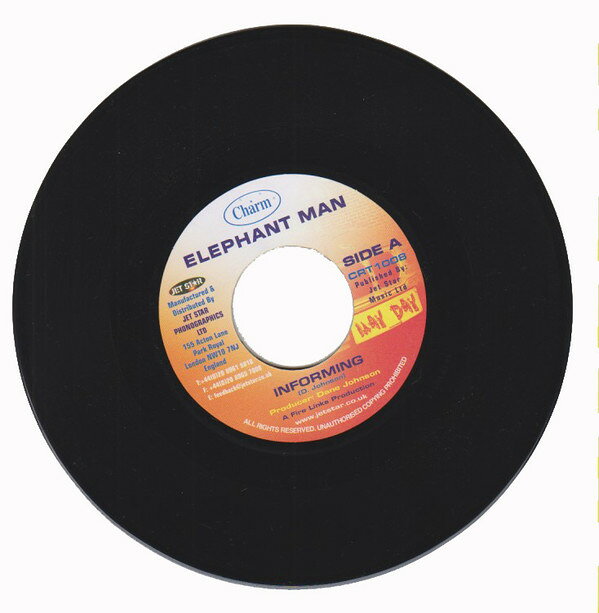 ・アーティスト Elephant Man ・タイトル Informing ・レーベル・型番 Charm CRT1008 ・フォーマット 7インチレコード ・コンディション(盤) 良い (VG+) ・コンディション(ジャケット) ・コンディシ...