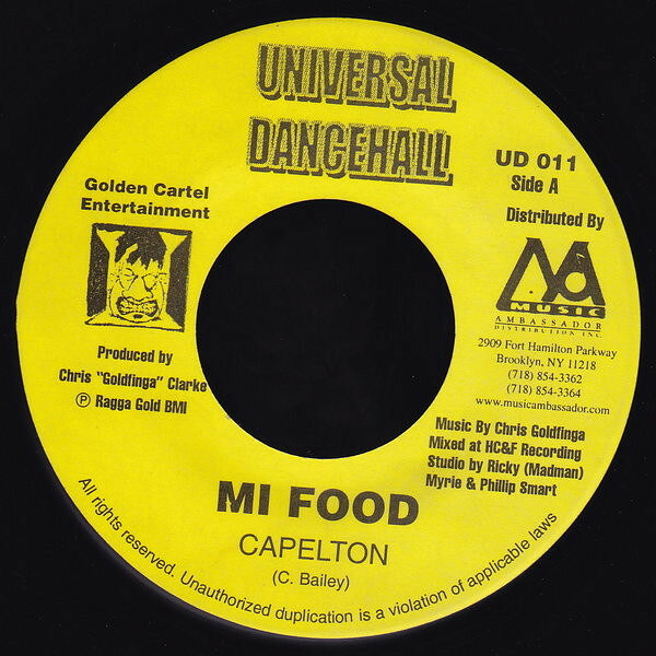 ・アーティスト Capleton ・タイトル Mi Food ・レーベル・型番 Universal Dancehall UD011 ・フォーマット 7インチレコード ・コンディション(盤) 良い (VG+) ・コンディション(ジャケット) ...
