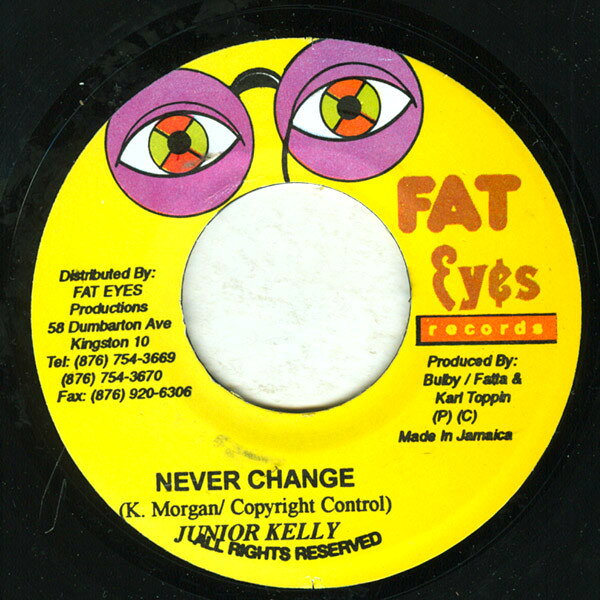 ・アーティスト Junior Kelly / Marlon Brando ・タイトル Never Change / Mission ・レーベル・型番 Fat Eyes Records NONE ・フォーマット 7インチレコード ・コンディシ...