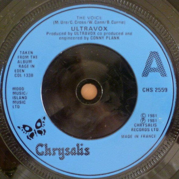 ・アーティスト Ultravox ・タイトル The Voice ・レーベル・型番 Chrysalis CHS2559 ・フォーマット 7インチレコード ・コンディション(盤) 良い (VG+) ・コンディション(ジャケット) プレインカバ...
