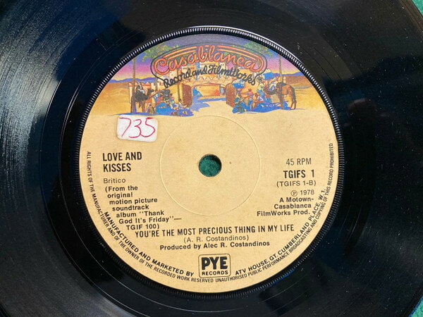 ・アーティスト Love & Kisses ・タイトル Thank God It's Friday ・レーベル・型番 Casablanca TGIFS1 ・フォーマット 7インチレコード ・コンディション(盤) 良い (VG+) ・コンディ...