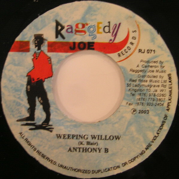 ・アーティスト Anthony B ・タイトル Weeping Willow ・レーベル・型番 Raggedy Joe Records NONE ・フォーマット 7インチレコード ・コンディション(盤) 良い (VG+) ・コンディション(...