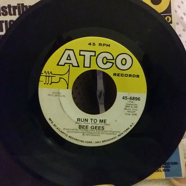 ・アーティスト Bee Gees ・タイトル Run To Me ・レーベル・型番 ATCO Records 456896 ・フォーマット 7インチレコード ・コンディション(盤) 良い (VG+) ・コンディション(ジャケット) プレイン...