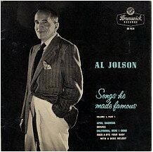 ・アーティスト Al Jolson ・タイトル Songs He Made Famous Vol.1, Part 1 ・レーベル・型番 Brunswick OE9336 ・フォーマット 7インチレコード ・コンディション(盤) 非常に良い(...