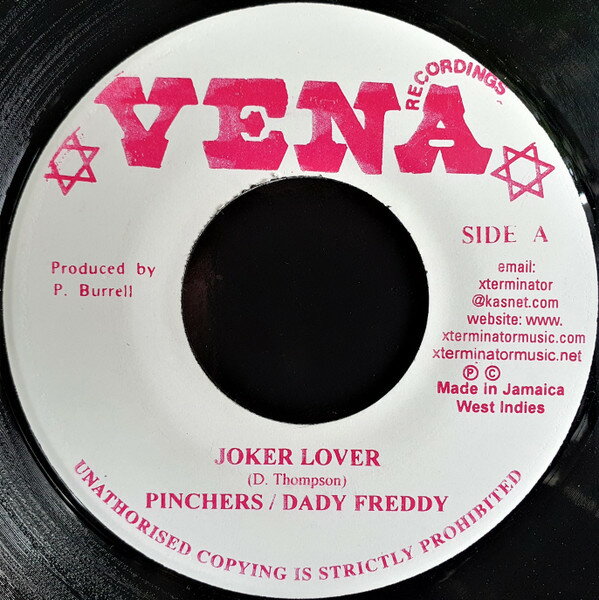 ・アーティスト Pinchers, Daddy Freddy ・タイトル Joker Lover ・レーベル・型番 Vena Recordings NONE ・フォーマット 7インチレコード ・コンディション(盤) 非常に良い(EX) ・コ...