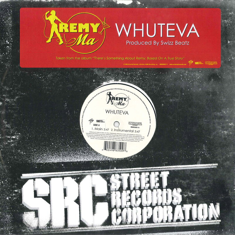 ・アーティスト Remy Ma ・タイトル Whuteva ・レーベル・型番 STREET B000504311 ・フォーマット 12インチレコード ・コンディション(盤) ほぼ新品 (M-) ・コンディション(ジャケット) プレインカバー...