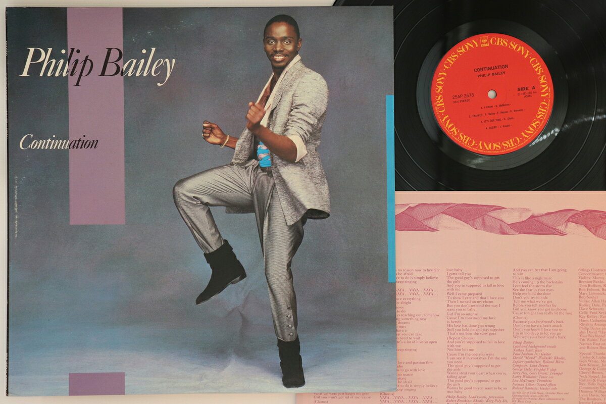 ・アーティスト Philip Bailey ( Earth Wind & Fire ) ・タイトル Continuation ・レーベル・型番 CBS SONY 25AP2676 ・フォーマット LPレコード ・コンディション(盤) 非常に...