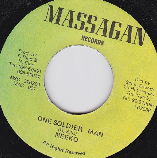 ・アーティスト Neeko ・タイトル One Soldier Man ・レーベル・型番 Massagan (Org) MAS001 ・フォーマット 7インチレコード ・コンディション(盤) 新品 (M) ・コンディション(ジャケット) ・...