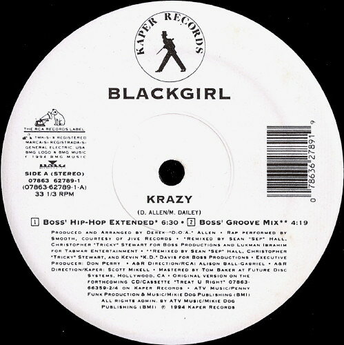 ・アーティスト Blackgirl ・タイトル Krazy ・レーベル・型番 Kaper Records, RCA 07863627891 ・フォーマット 12インチレコード ・コンディション(盤) 良い (VG+) ・コンディション(ジャ...