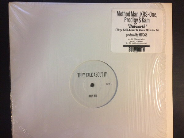 ・アーティスト Method Man, KRS-One, Prodigy & Kam ・タイトル They Talk About It ・レーベル・型番 Not On Label CLT009 ・フォーマット 12インチレコード ・コンディ...