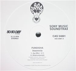・アーティスト Fundisha / Big Tymers ・タイトル Insomnia / You Can't Break Me ・レーベル・型番 So So Def CAS54891 ・フォーマット 12インチレコード ・コンディション...