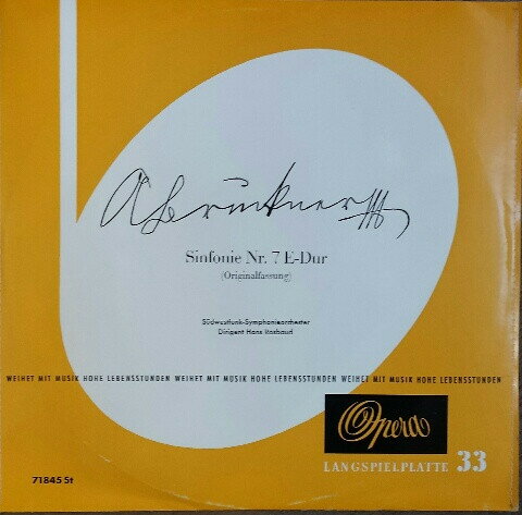 ・アーティスト Anton Bruckner ・タイトル Sinfonie Nr 7 E Dur ・レーベル・型番 OPERA 71845 ・フォーマット LPレコード ・コンディション(盤) 良い (VG+) ・コンディション(ジャケット...