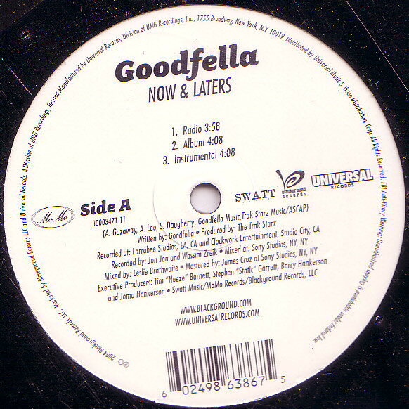 ・アーティスト Goodfella ・タイトル Now & Laters ・レーベル・型番 Blackground Records B000347111 ・フォーマット 12インチレコード ・コンディション(盤) ほぼ新品 (M-) ・コン...