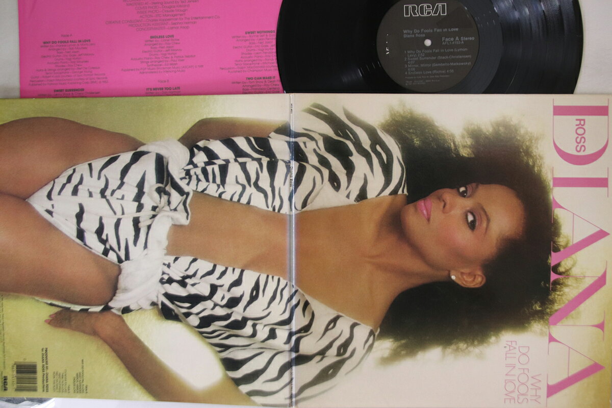 ・アーティスト Diana Ross ・タイトル Why Do Fools Fall In Love ・レーベル・型番 RCA AFL14153 ・フォーマット LPレコード ・コンディション(盤) 良い (VG+) ・コンディション(ジャ...